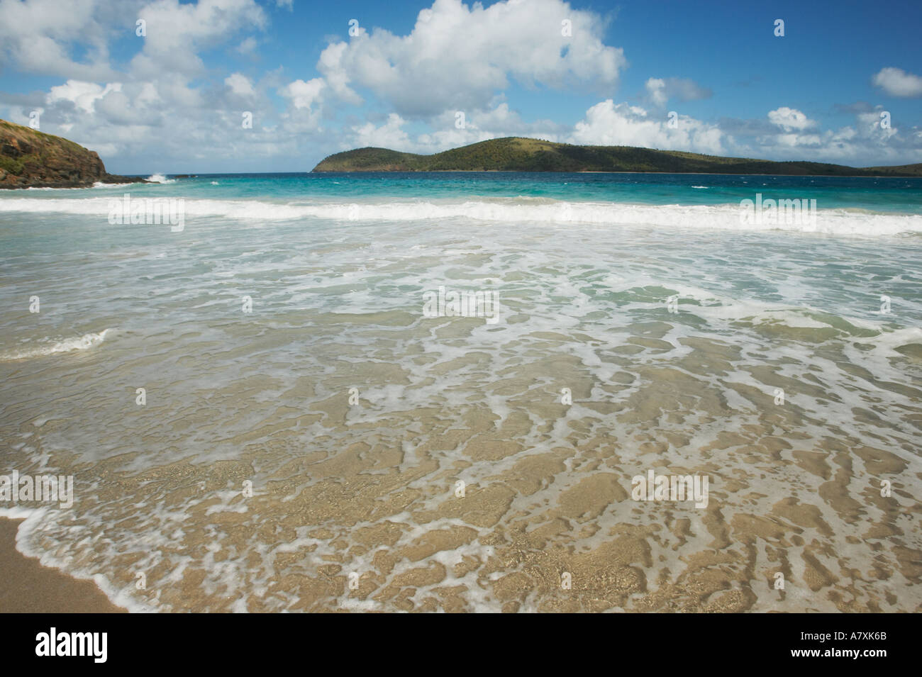 PUERTO RICO Culebra Playa Zoni Zoni beach on east side of island Cayo ...