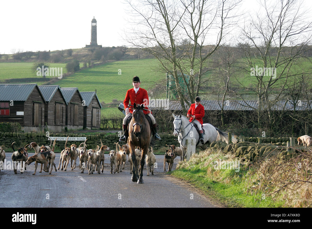 FOX HUNTING DERBYSHIRE ENGLAND TRADITION SPORT Stock Photo - Alamy
