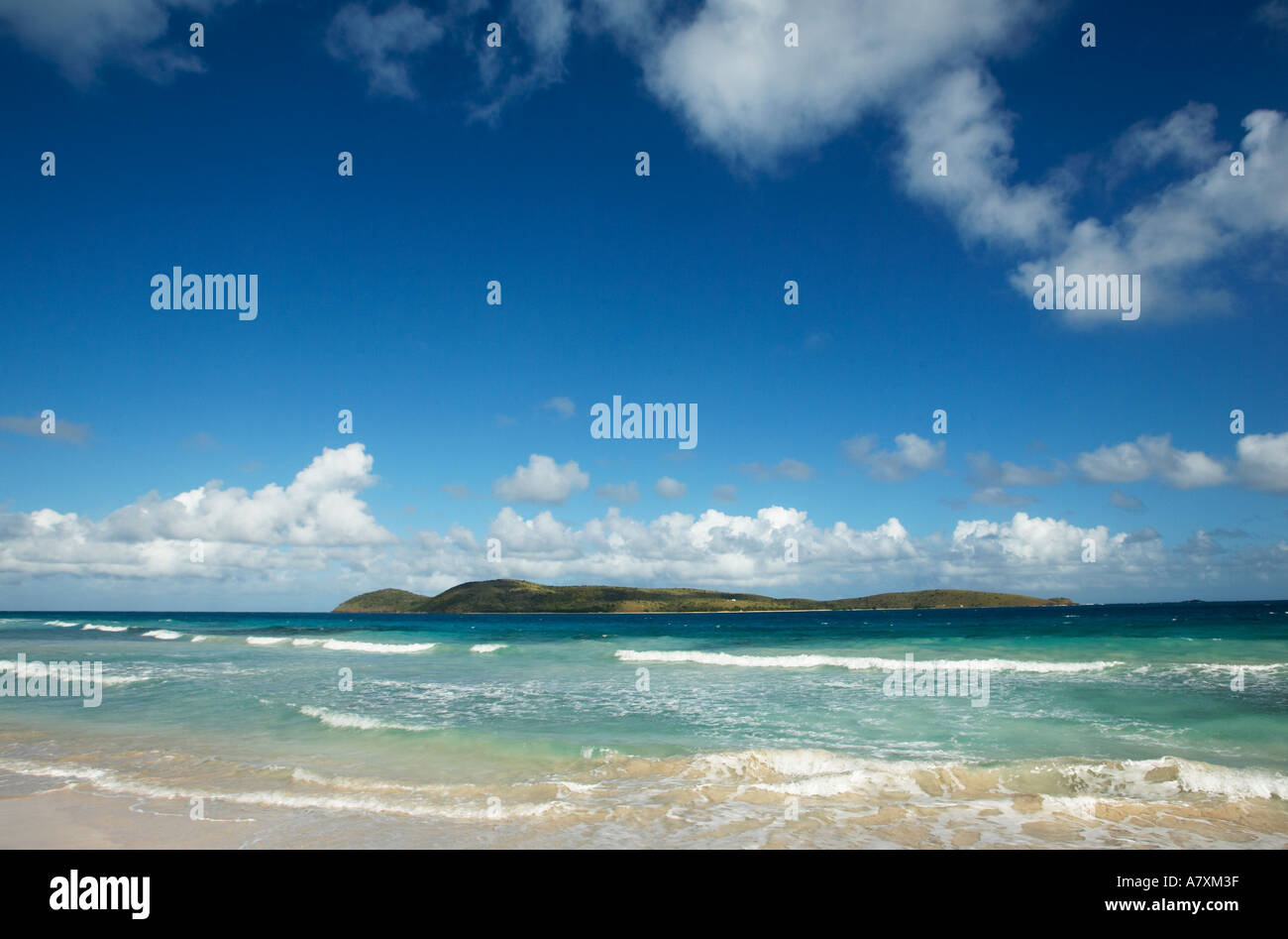 PUERTO RICO Culebra Playa Zoni Zoni beach on east side of island long ...