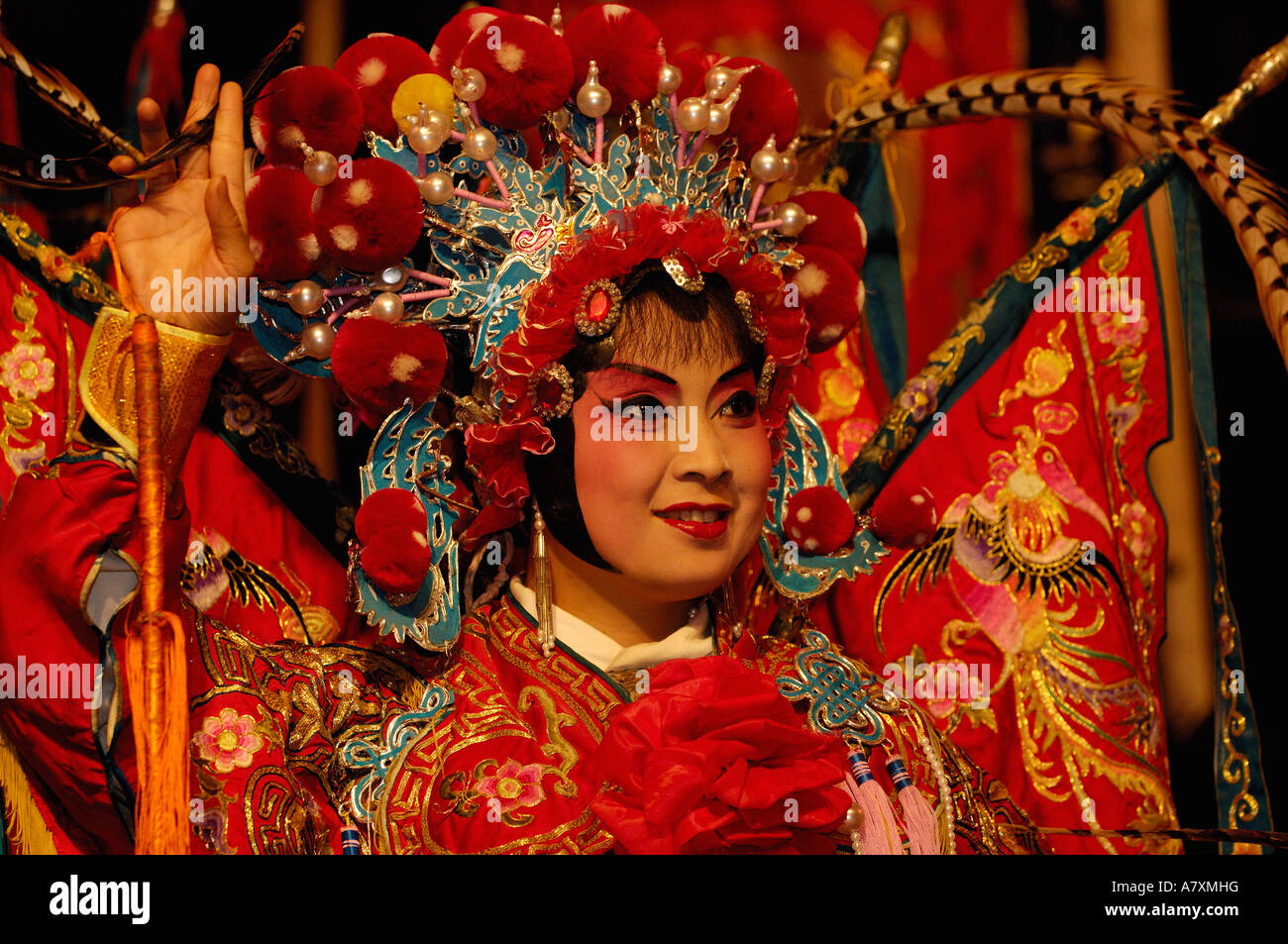 Sichuan Opera, Shu Feng Ya Yun Tea House in Chengdue, Shaanxi Province, CHINA Stock Photo - Alamy