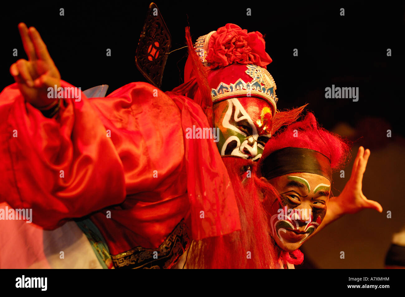 Sichuan Opera, Shu Feng Ya Yun Tea House in Chengdue, Shaanxi Province, CHINA Stock Photo - Alamy