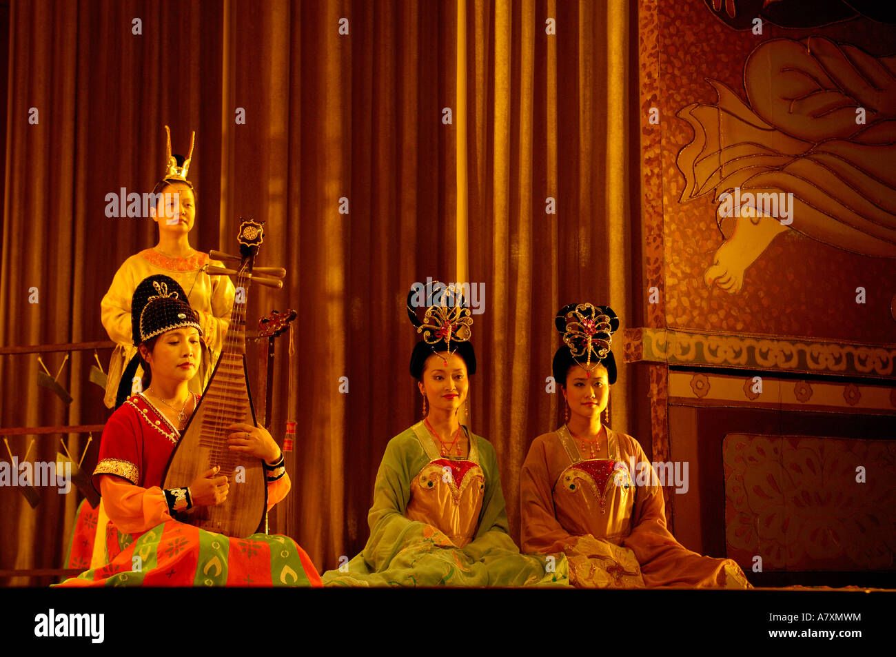 Concert of traditional Chinese music instruments. Shaanxi Grand Opera ...