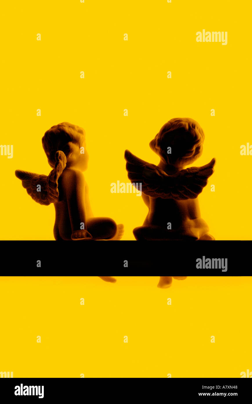 two angels Zwei Engel Stock Photo - Alamy