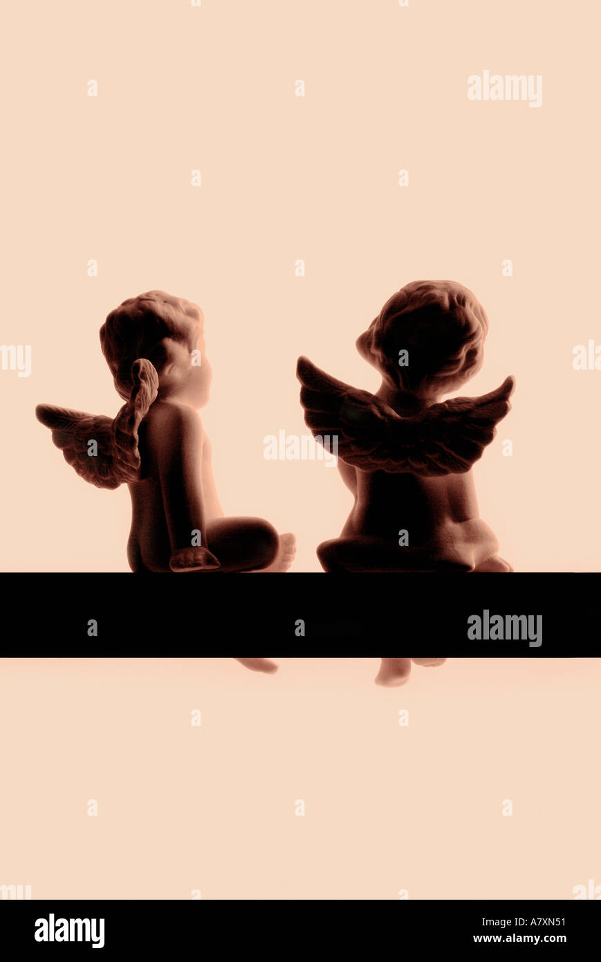 two angels Zwei Engel Stock Photo - Alamy