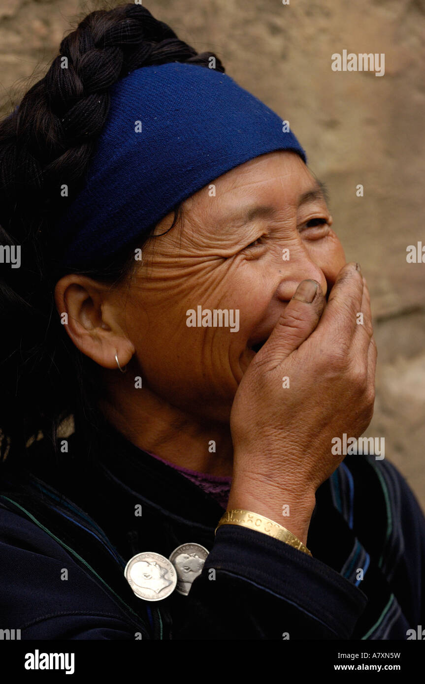 Hani Ethnic minority people. Yuanyang, Honghe Prefecture, Yunnan ...