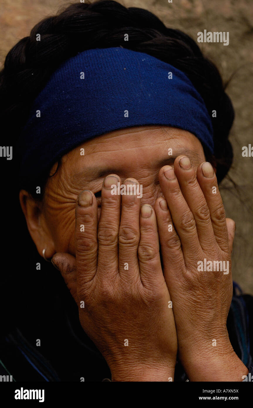 Hani Ethnic minority people. Yuanyang, Honghe Prefecture, Yunnan ...