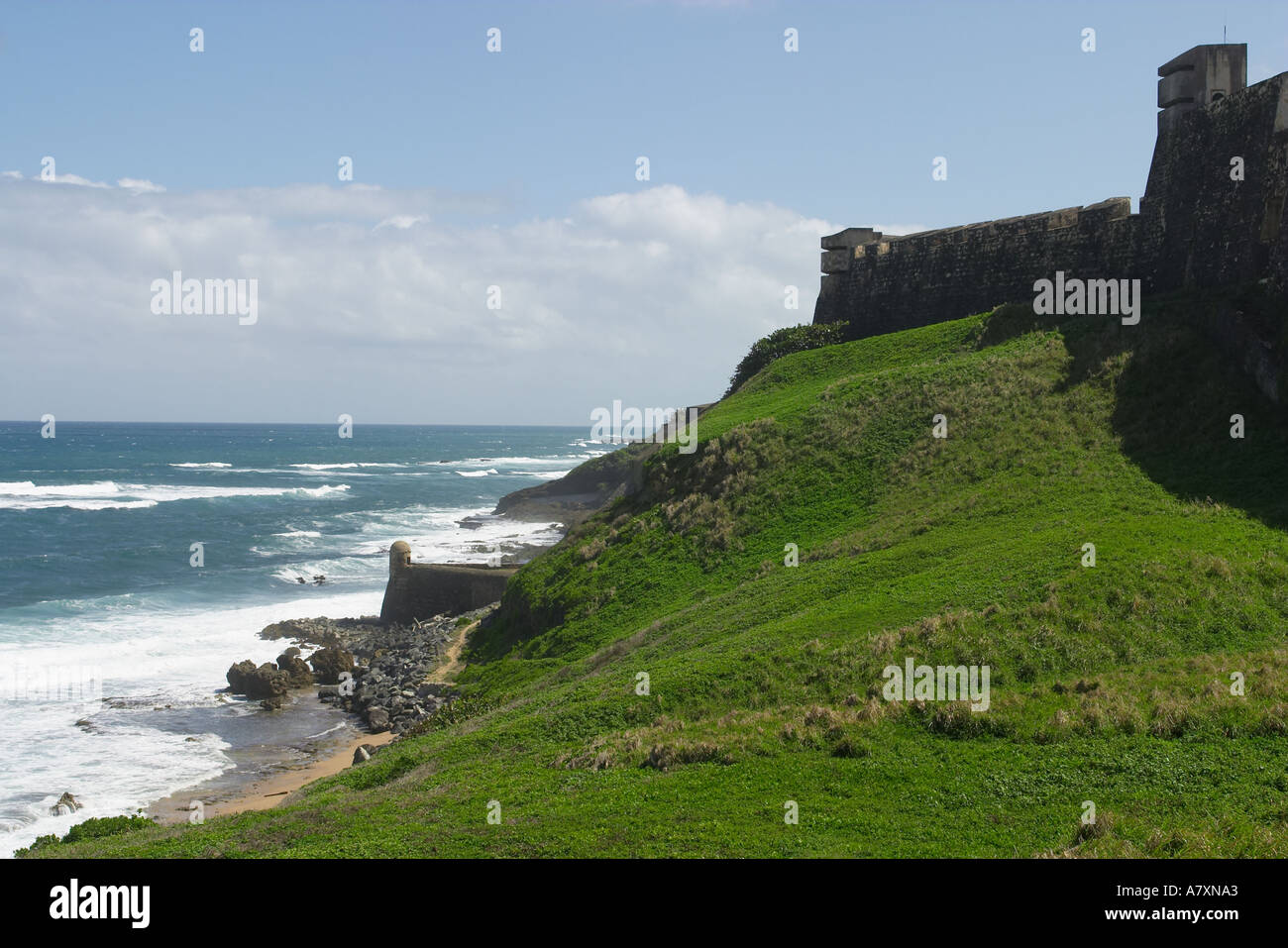 PUERTO RICO San Juan Old San Juan Fort San Cristobal fortress built by ...
