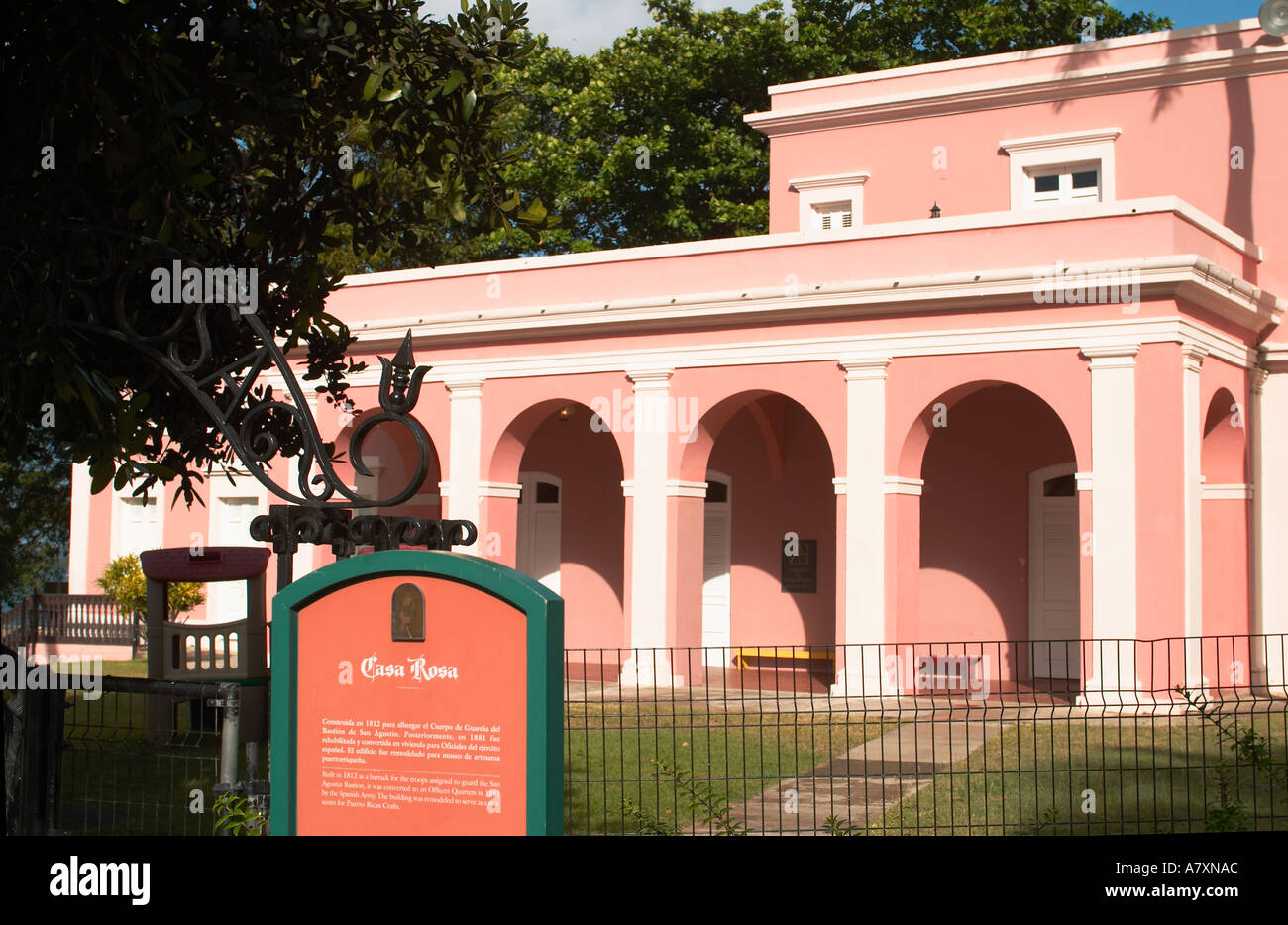 PUERTO RICO San Juan La Casa Rosa built in 1812 for Spanish army ...