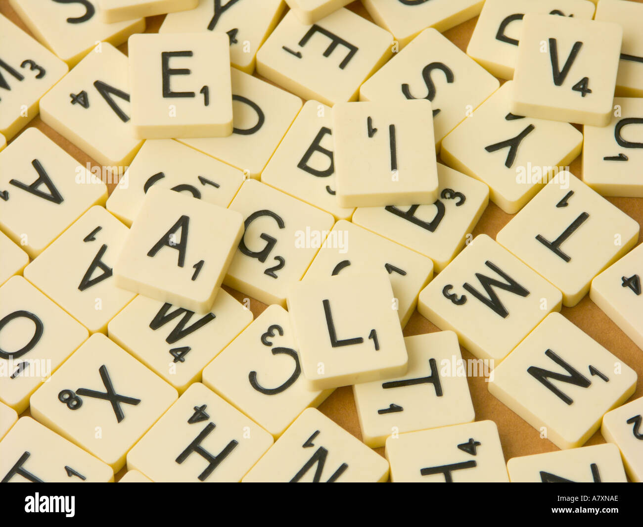 Scrabble tiles letters hi-res stock photography and images - Alamy