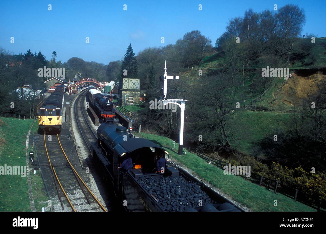 Goathland train railway station Stock Photo - Alamy