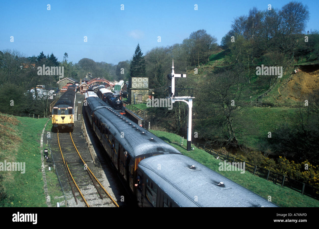 Goathland train railway station Stock Photo - Alamy