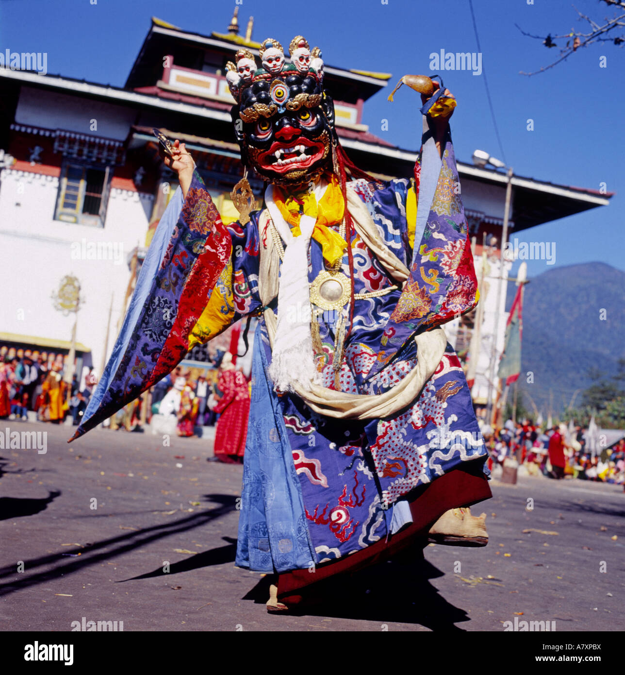India, Northern India, Sikkim, Northern Sikkim Phodong. Monks ...