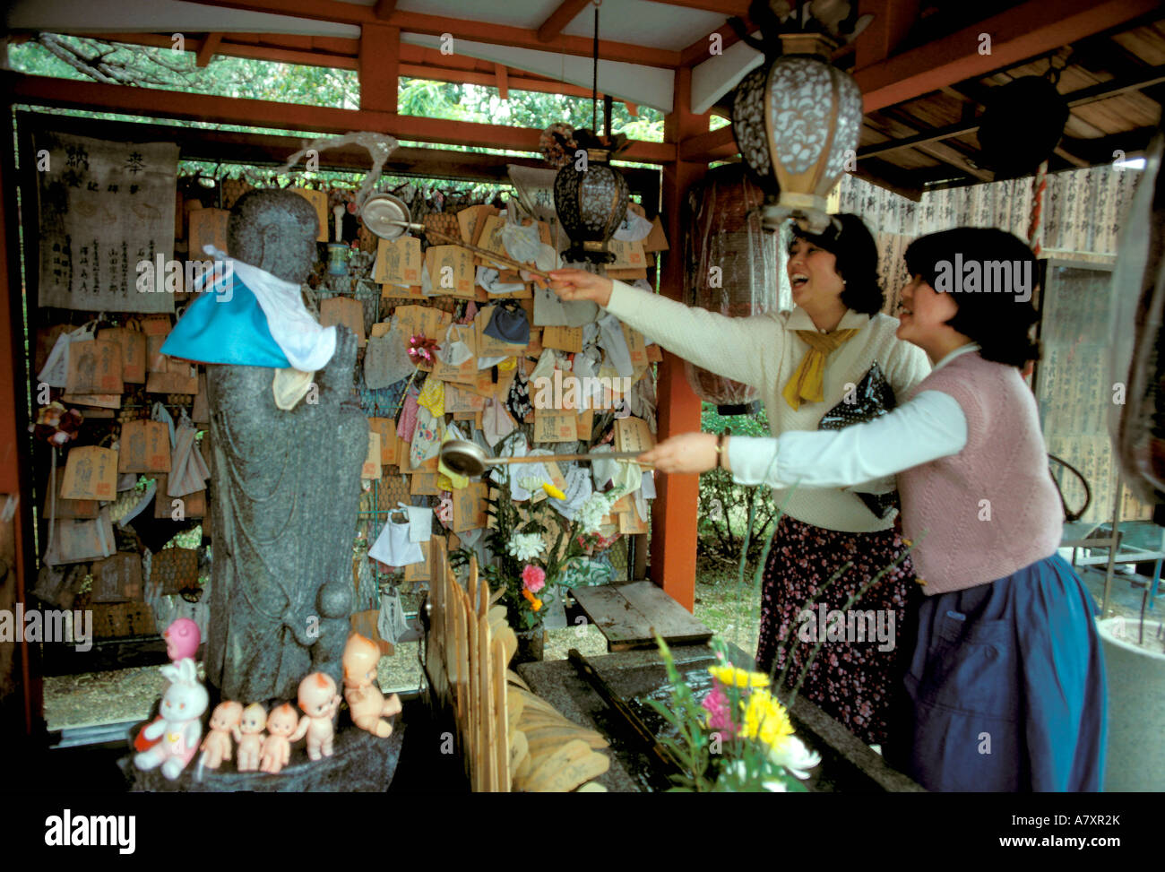 Asia, Japan, Kyoto, Washing Buddha Statue Stock Photo - Alamy