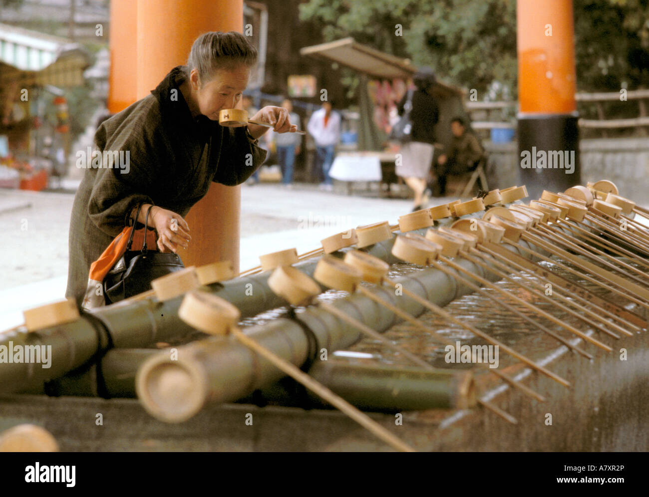 Asia, Japan, Kyoto Shrine, Shinto Purification Stock Photo - Alamy