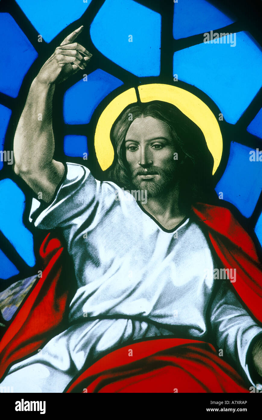 Asia, Japan, Nagasaki, Hirado, Tabira Catholic Church, Stained Glass ...