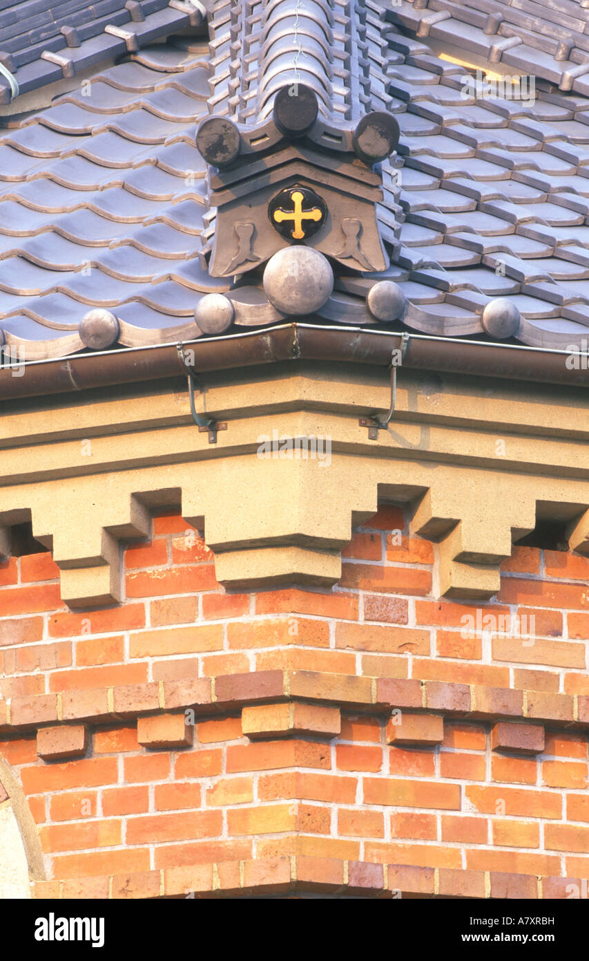 Asia, Japan, Nagasaki, Hirado, Tabira Catholic Church Roof Detail Stock ...