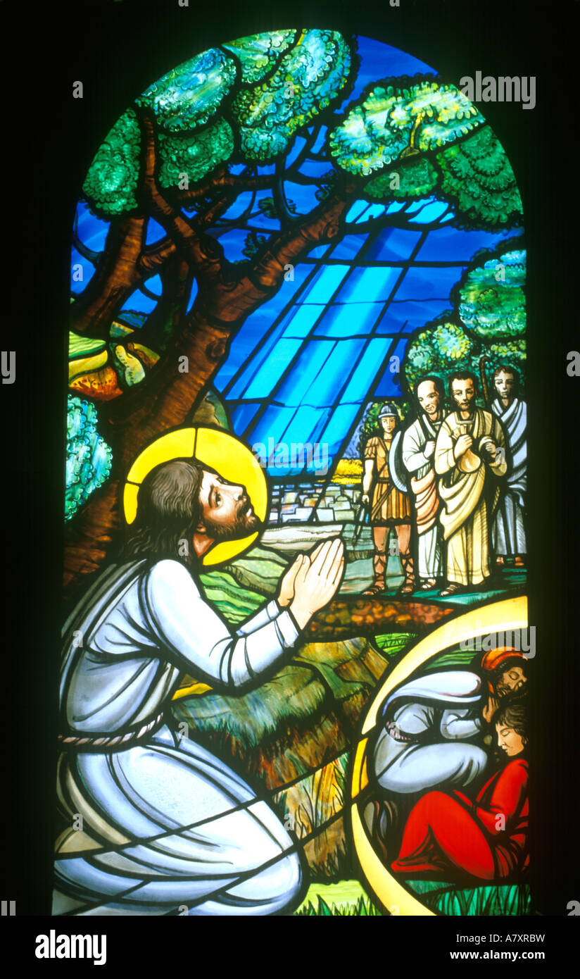 Asia, Japan, Nagasaki, Shimabara, Shimabara Catholic Church, Stained ...