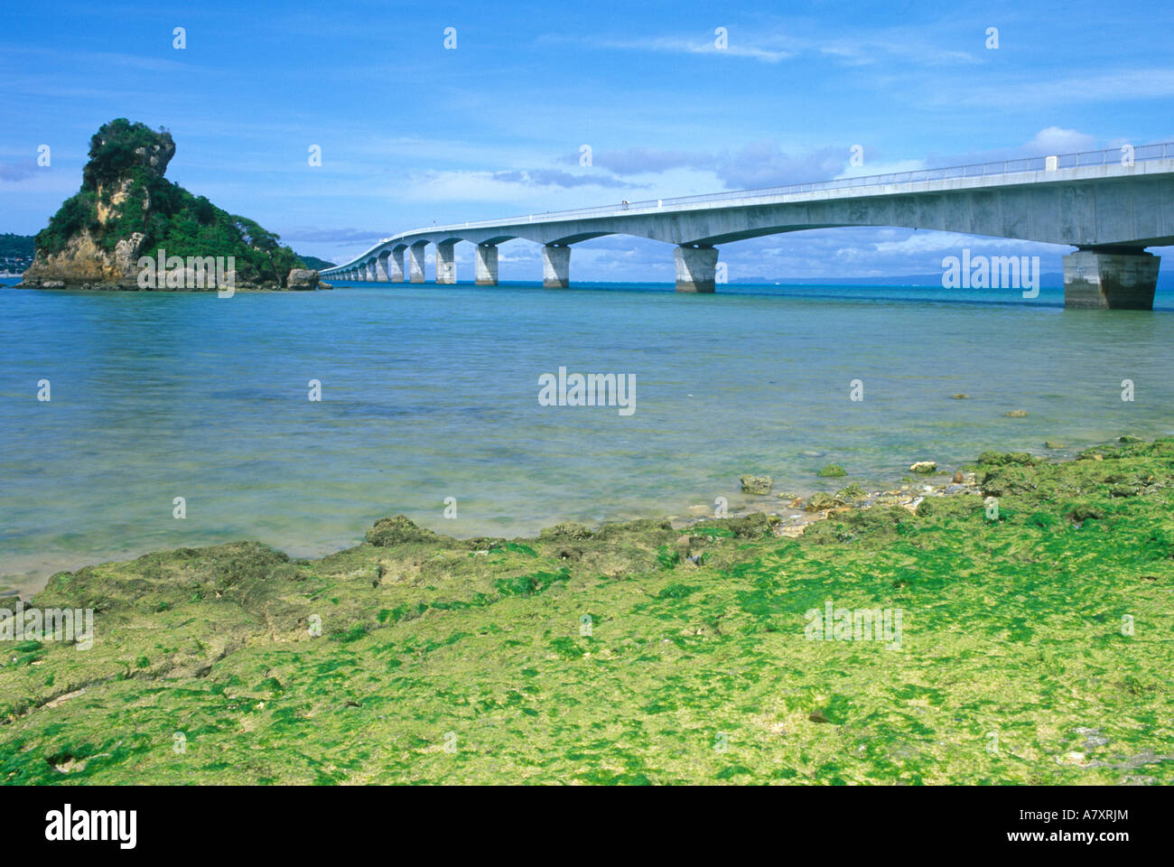 Asia, Japan, Okinawa, Kouri Bridge Stock Photo - Alamy