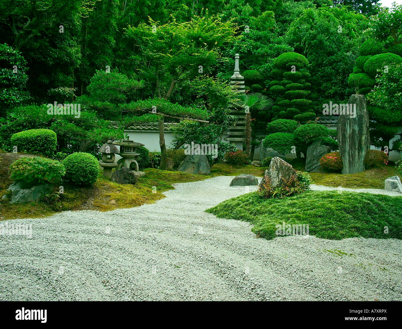 Asia, Japan, Kyoto. Zen Garden Stock Photo - Alamy