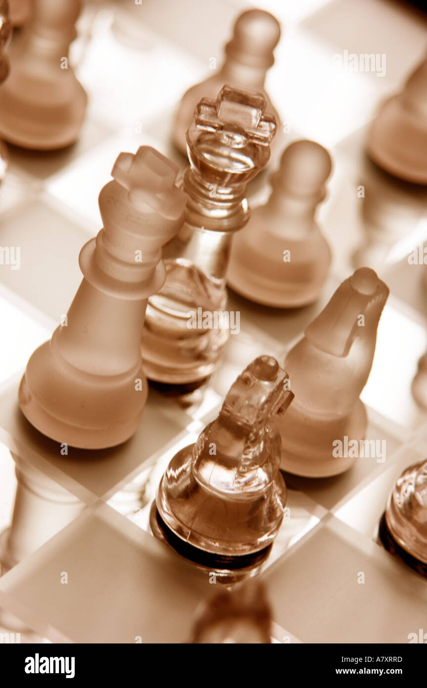 chess board tactical game b chess board tactical game high key chess ...