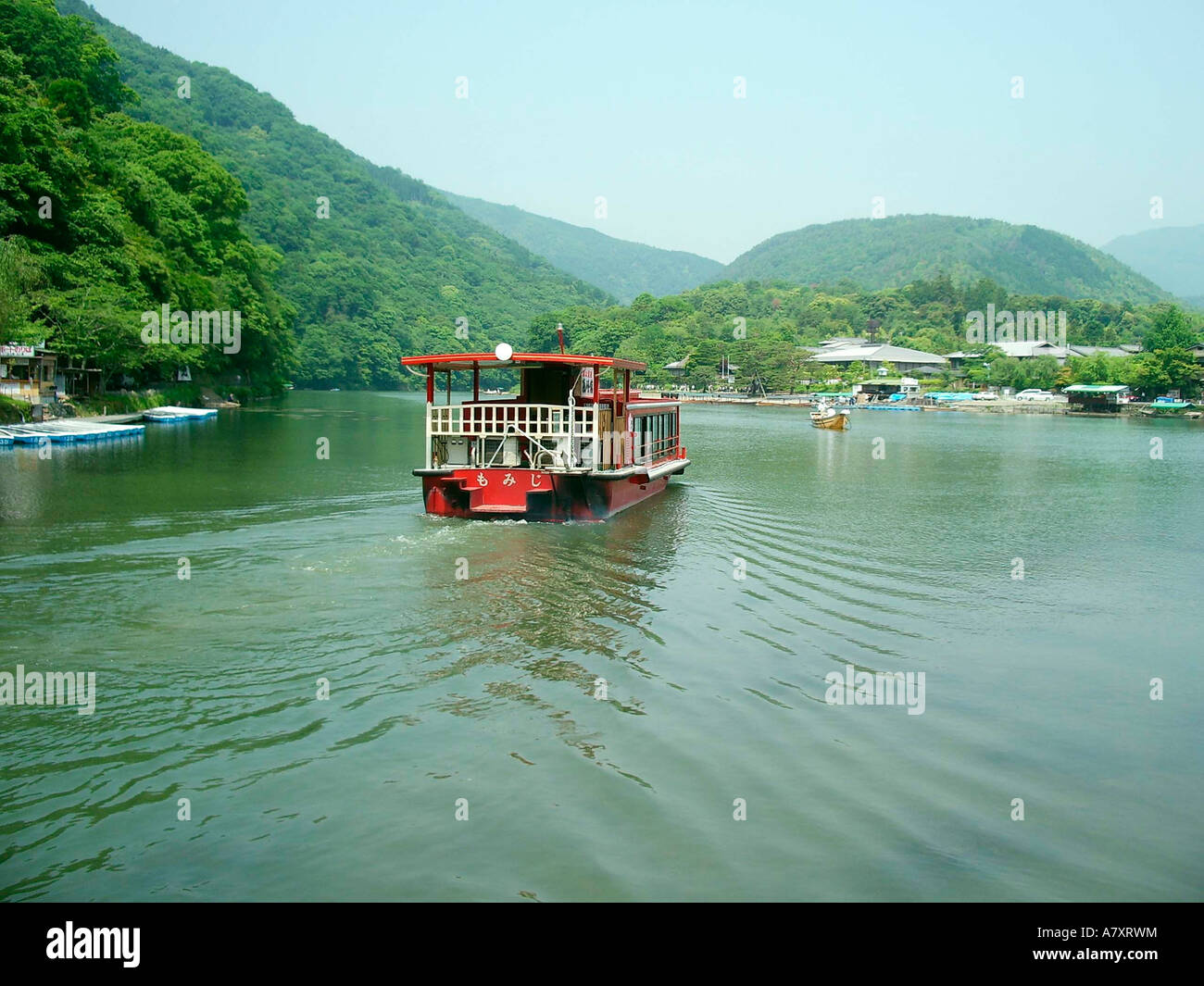 Asia, Japan, Kyoto. Pleasure Boat Stock Photo - Alamy