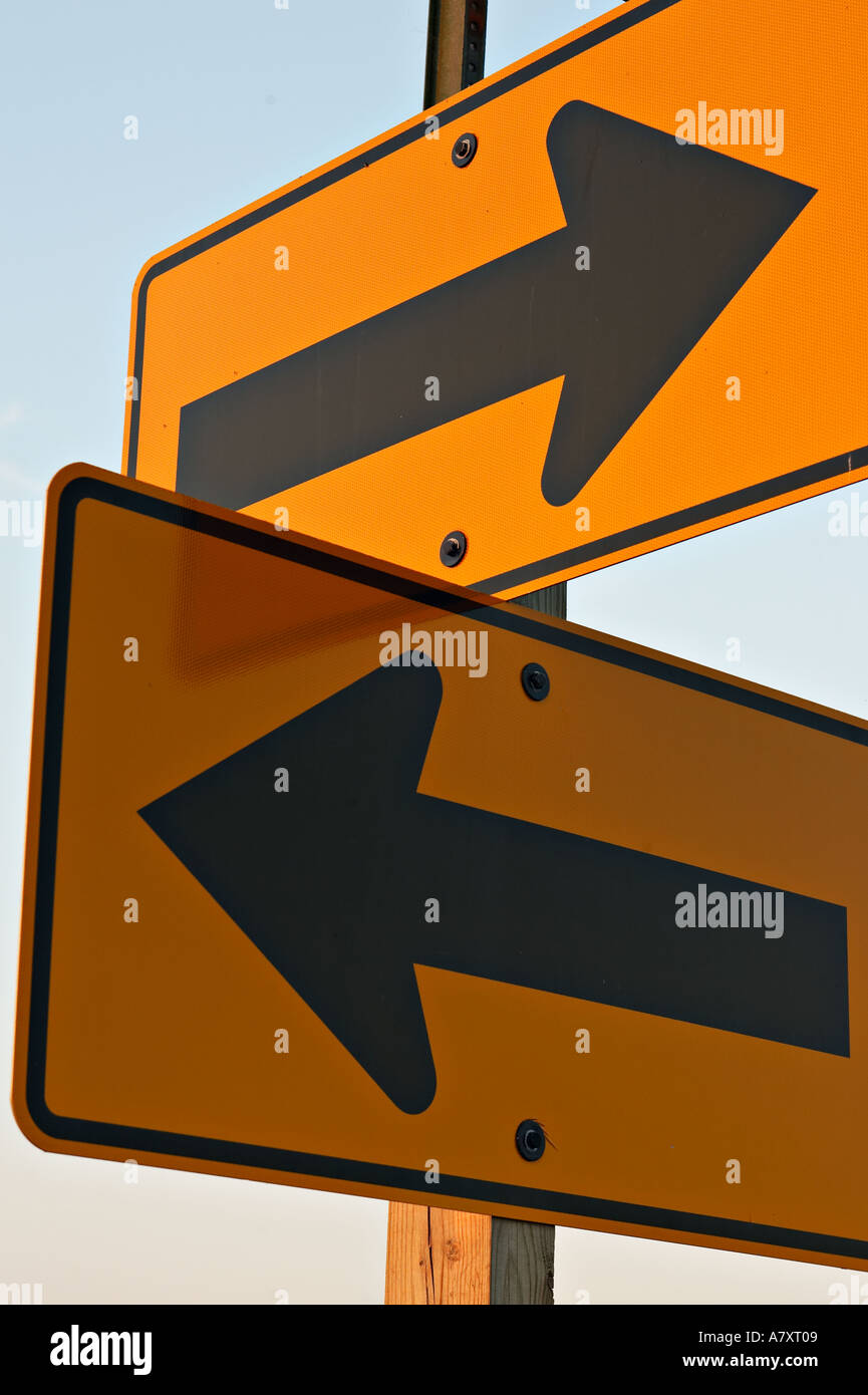 WISCONSIN Kenosha Road sign at highway intersection arrows in two ...