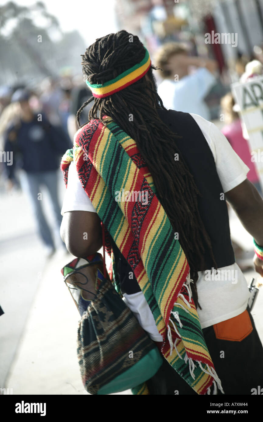 DREADLOCKED MAN,VENICE BEACH,CALIFORNIA,USA Stock Photo - Alamy