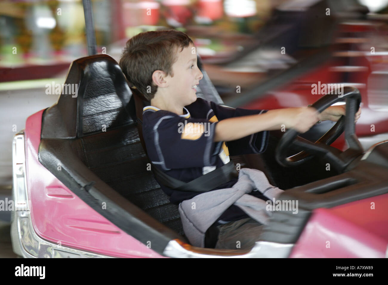 Child driving car alone hi-res stock photography and images - Alamy