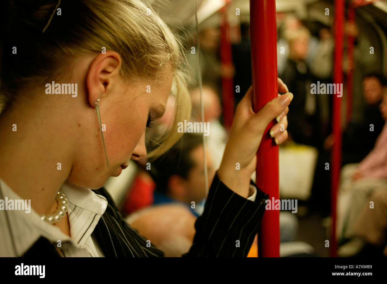 Alone london underground hi-res stock photography and images - Alamy
