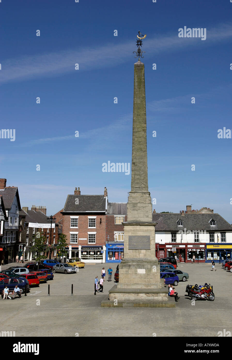Market place Ripon City Centre Yorkshire England UK Great Britain Stock ...