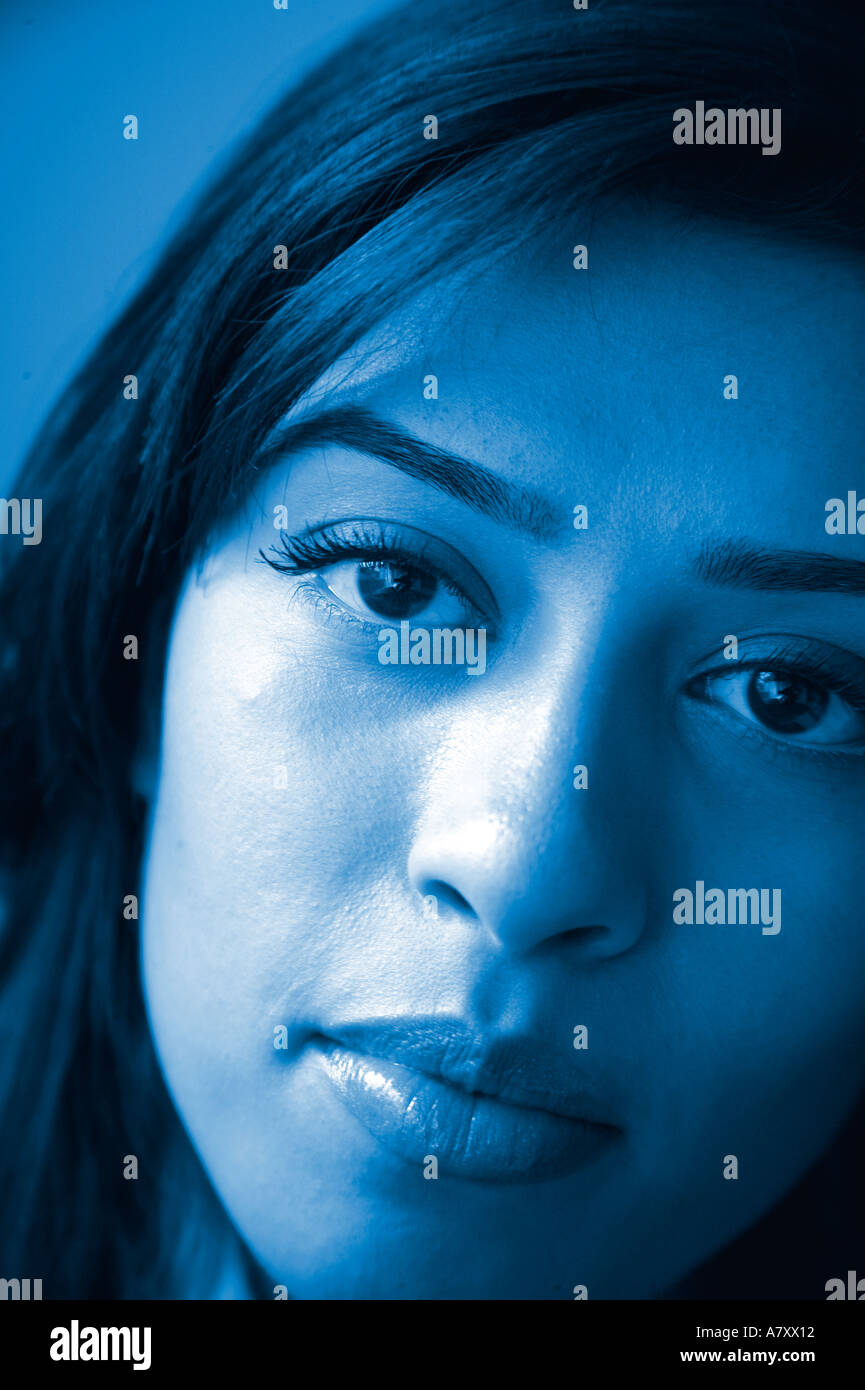 Face monochrome hi-res stock photography and images - Alamy