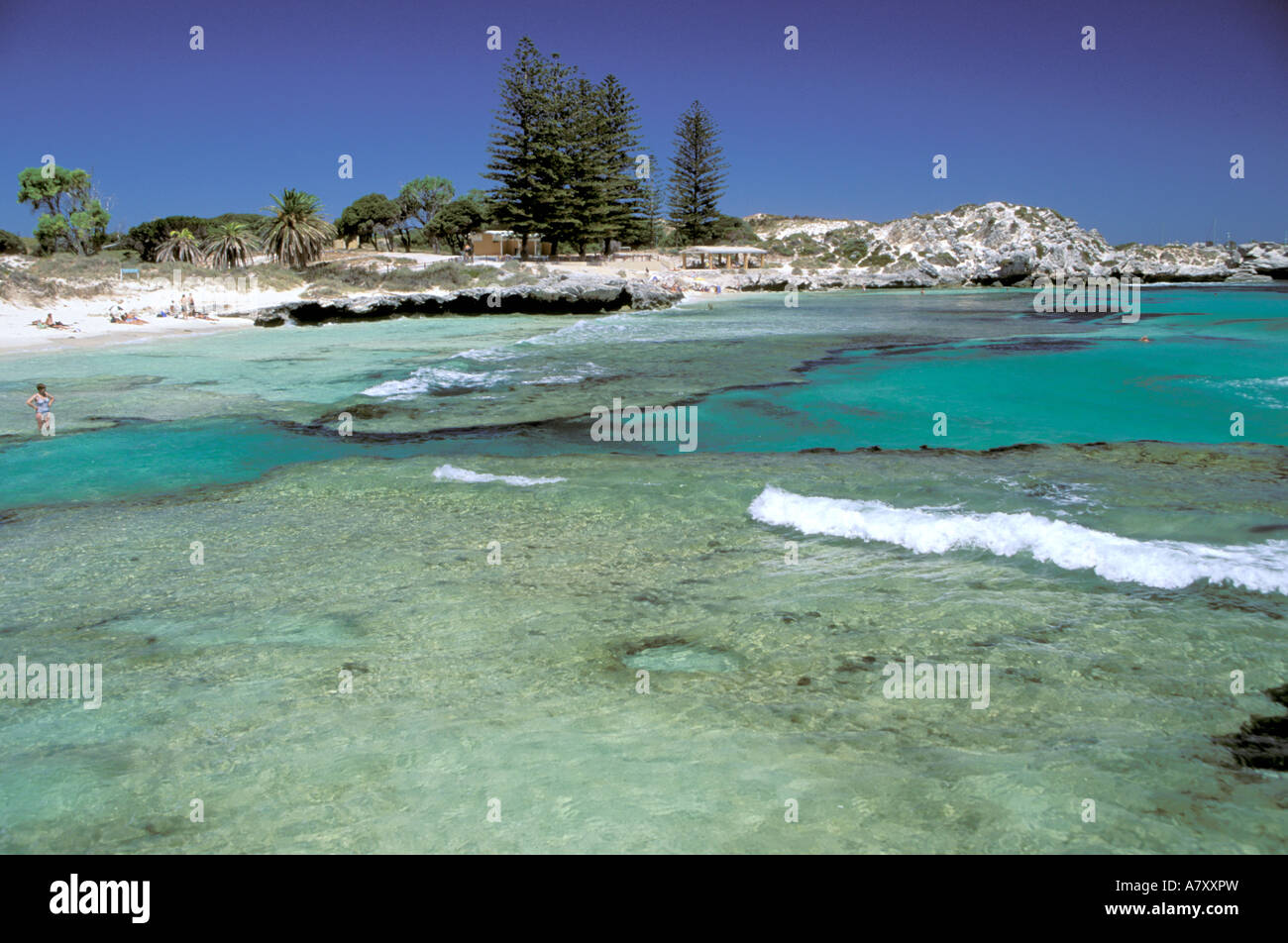 Australia, Western Australia, Perth area, Rottnest Island, The Basin ...