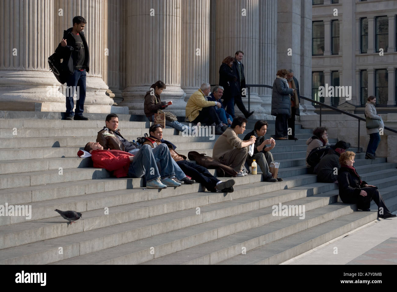 St pauls cathedral steps hi-res stock photography and images - Alamy
