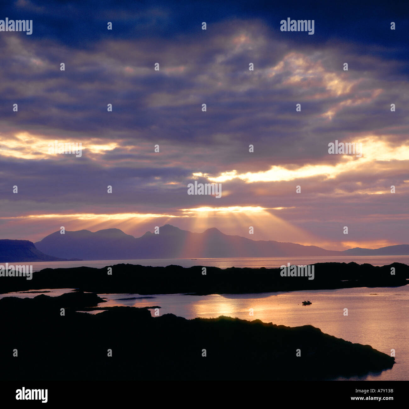 ISLE OF RHUM SCOTLAND UK Stock Photo - Alamy