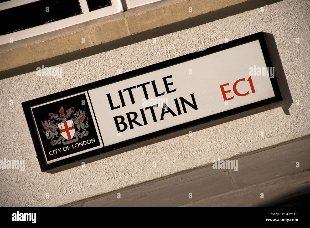 Little Britain Street Sign London Stock Photo - Alamy