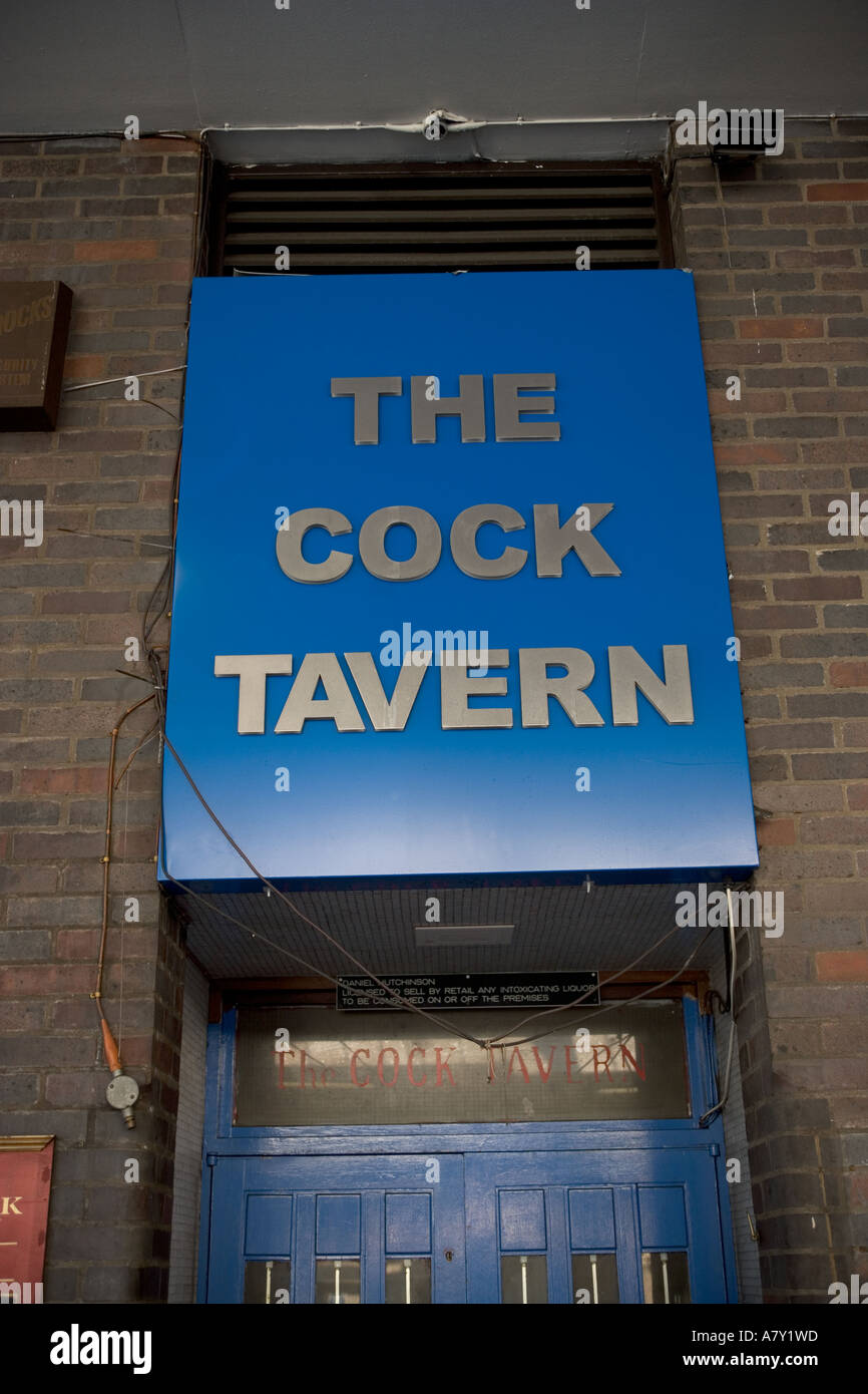 The Cock Tavern Smithfield London Stock Photo - Alamy