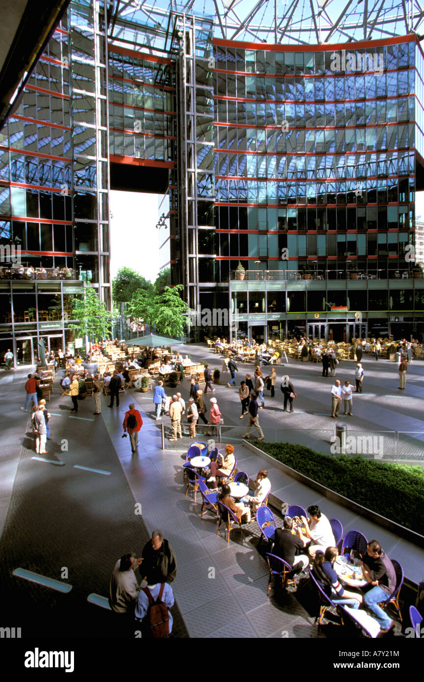 Europe, Germany, Berlin. Potsdamer Platz, Sony Center interior Stock ...