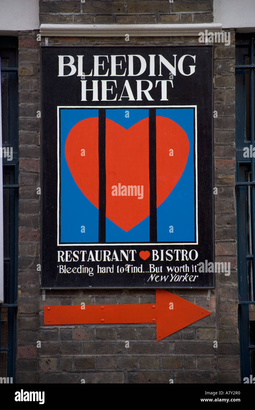 Bleeding Heart Restaurant Bleeding Heart Yard London England Stock ...