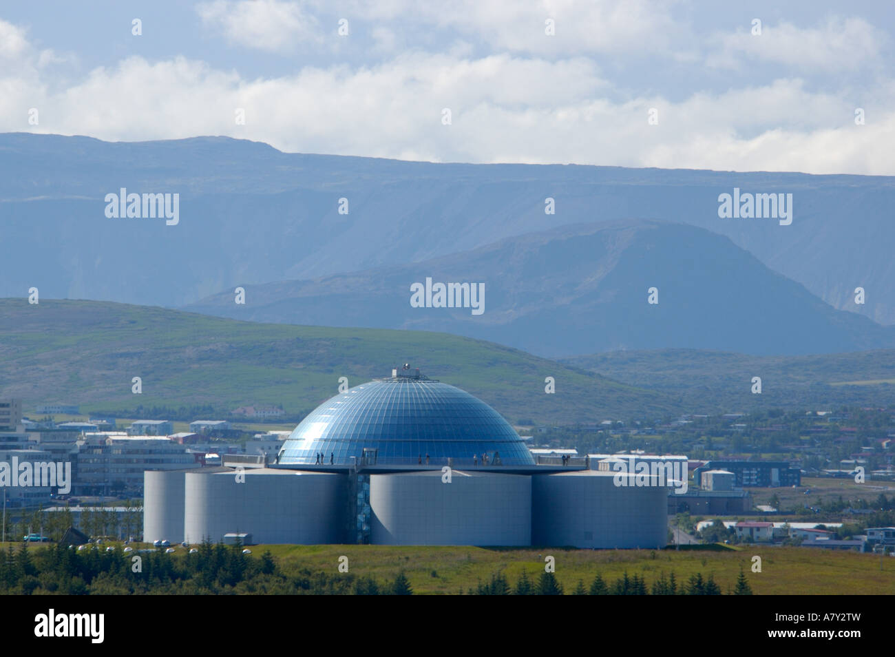 Iceland, Reykjavik, Perlan, The Pearl Stock Photo - Alamy
