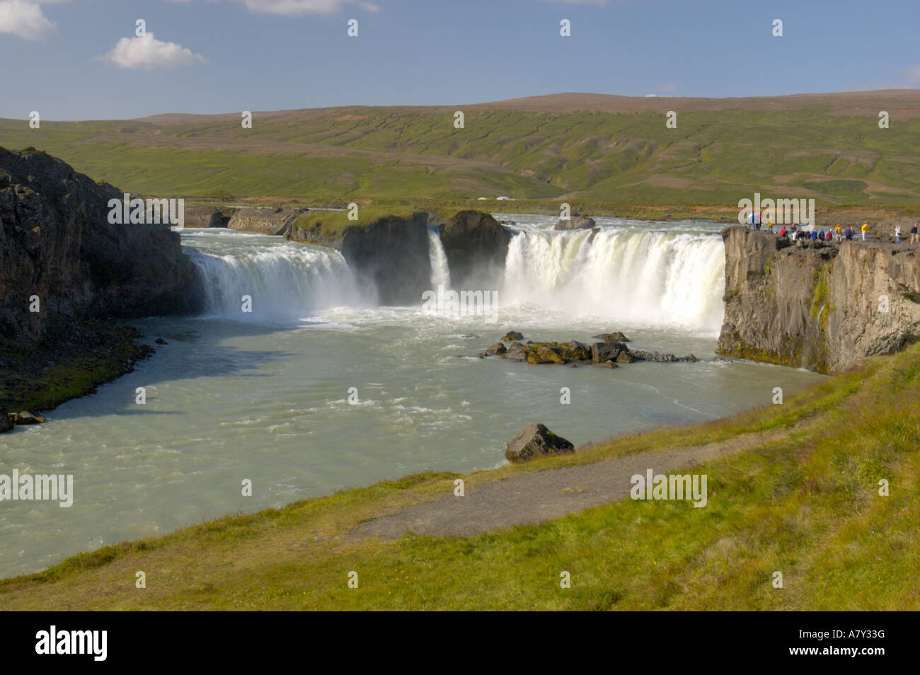 Iceland, Godafoss waterfall Stock Photo - Alamy