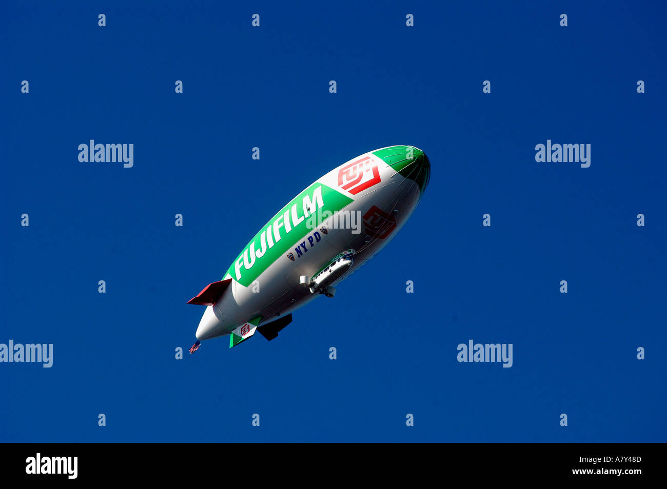 NYPD surveillance blimp Stock Photo - Alamy