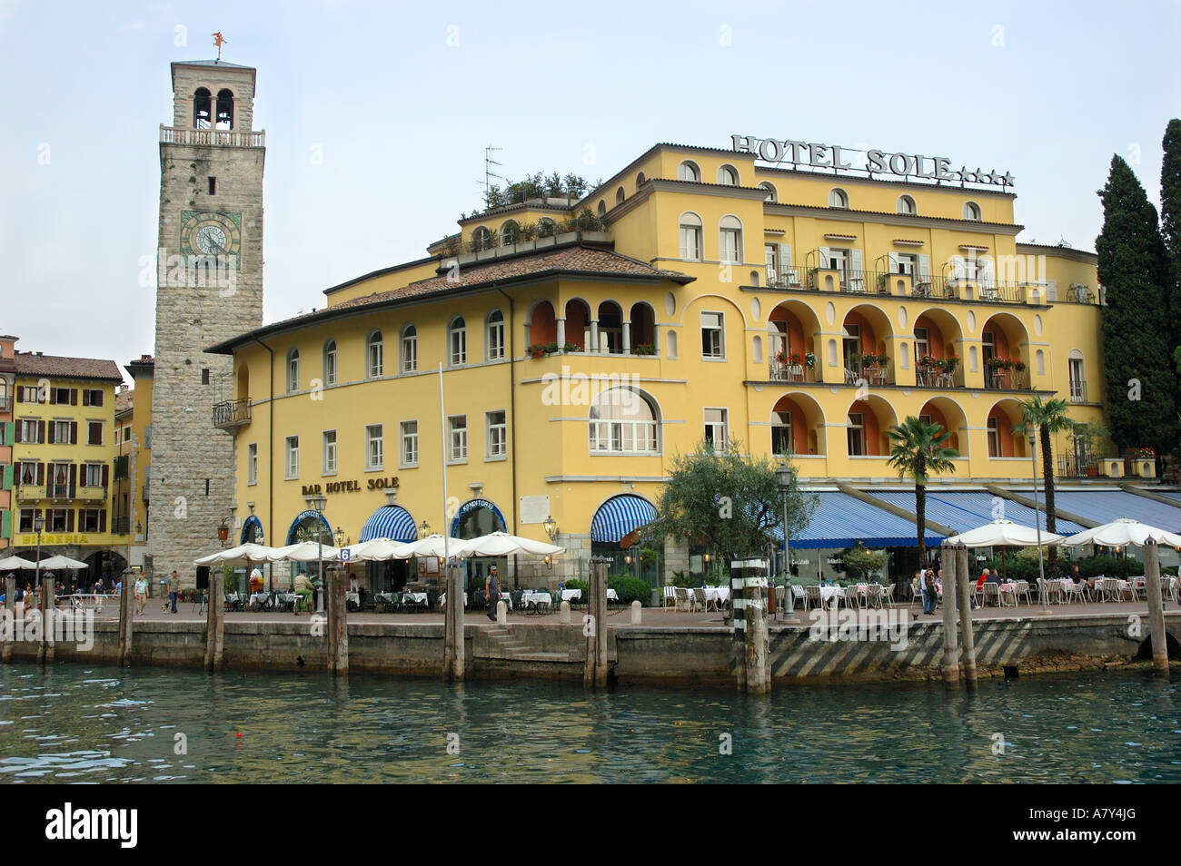 Italy, Riva del Garda, Lake Garda, town center Stock Photo - Alamy