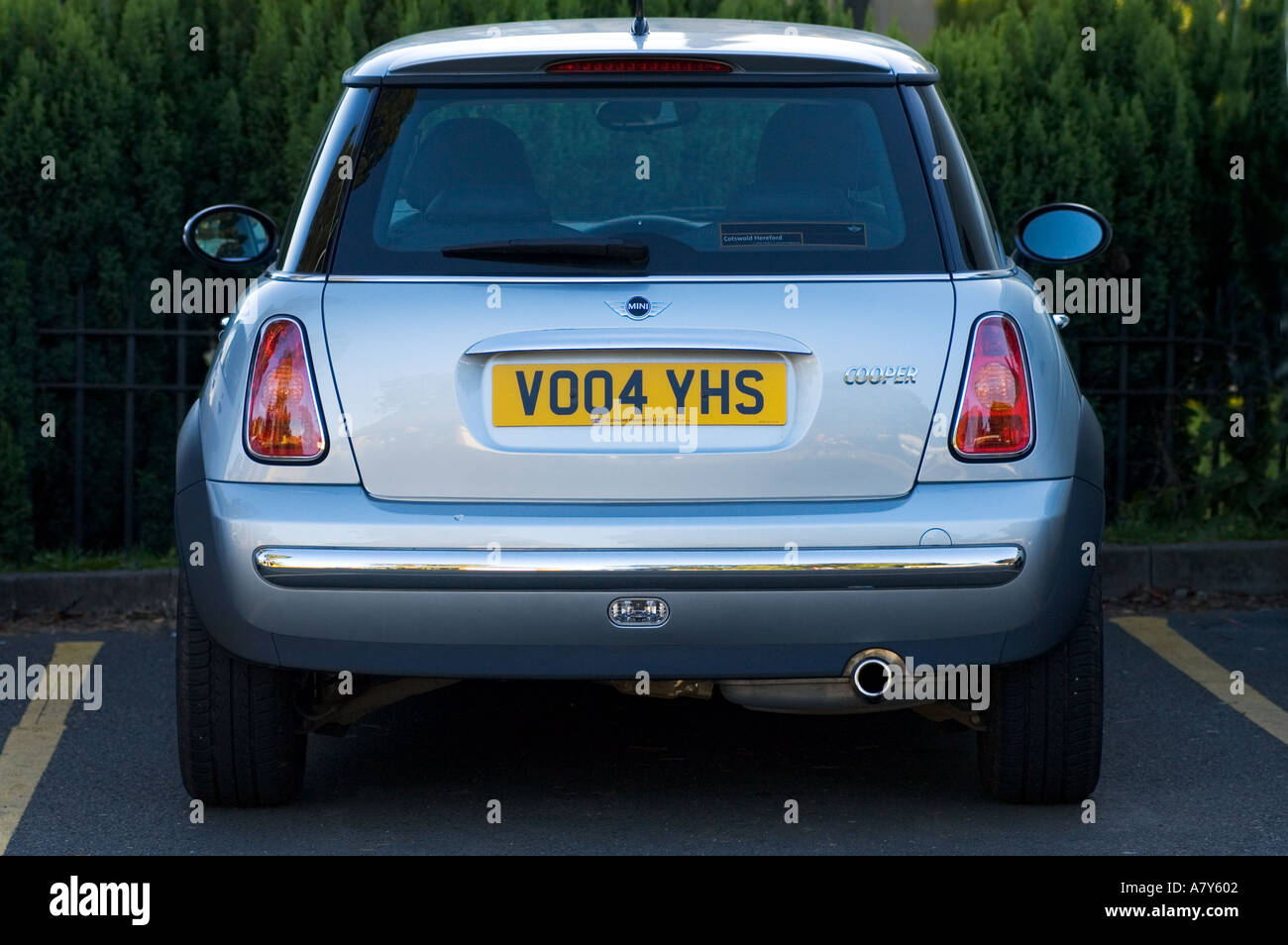 Rear view of Mini Cooper Stock Photo - Alamy