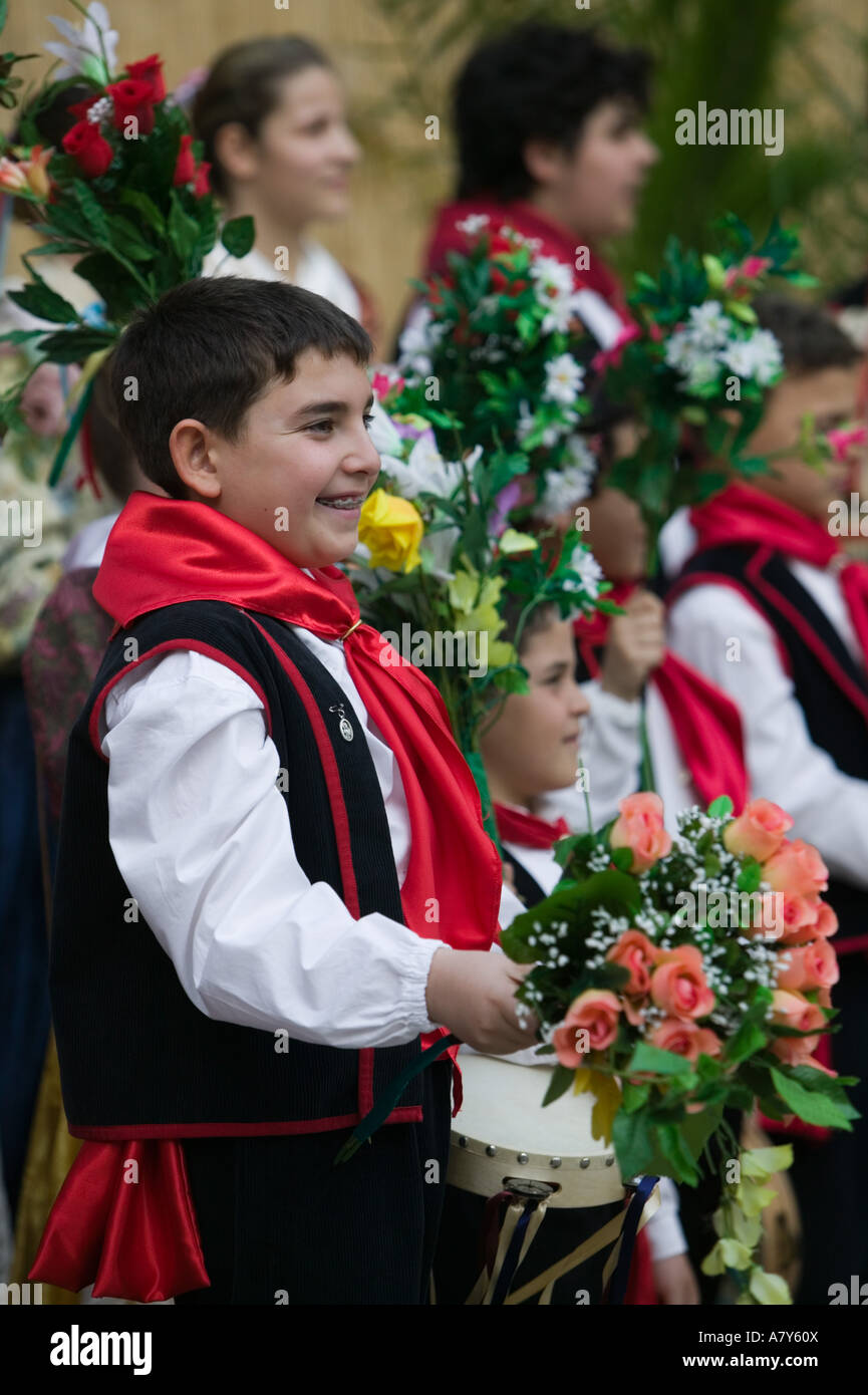 ITALY, Calabria, TROPEA: Calabrian Folk Dancing Festival (NR), Boy with ...
