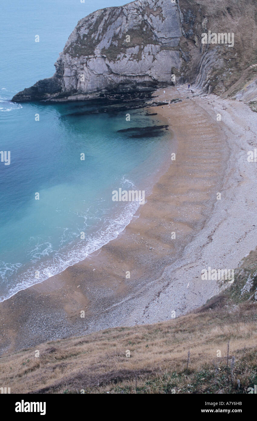 Man of War Bay Dorset England Stock Photo - Alamy