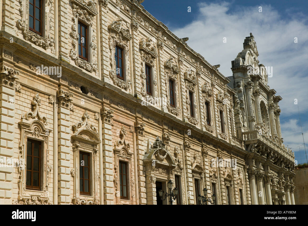 Italy, Puglia, Lecce, Baroque architecture in Southern Italy, Palazzo ...