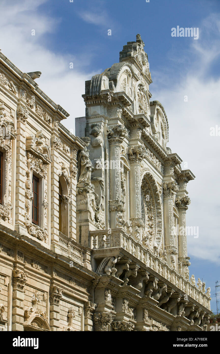 Italy, Puglia, Lecce, Baroque architecture in Southern Italy, Santa ...