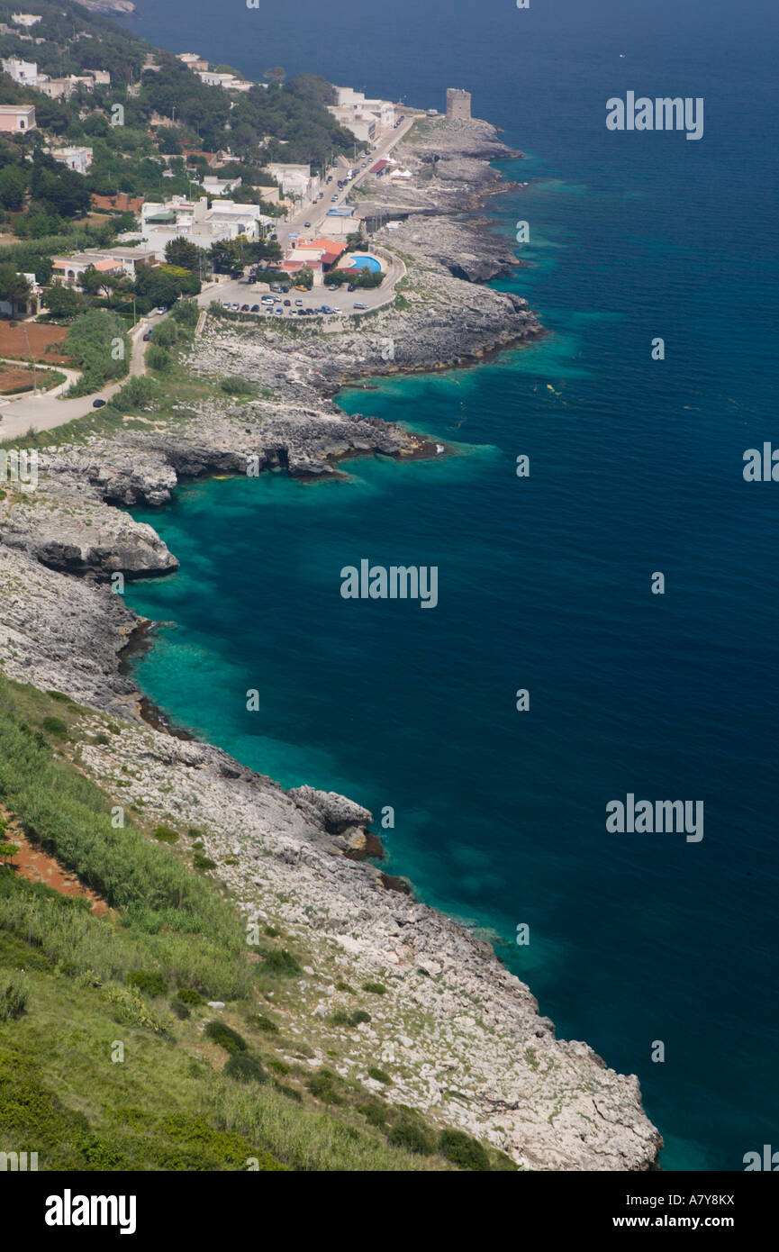 Italy, Puglia, Porto Tricase, Coastline View Stock Photo - Alamy