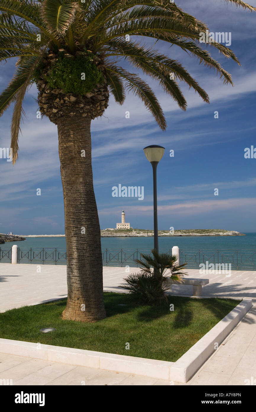 Italy, Puglia, Promontorio del Gargano, Vieste, View from the Piazza ...