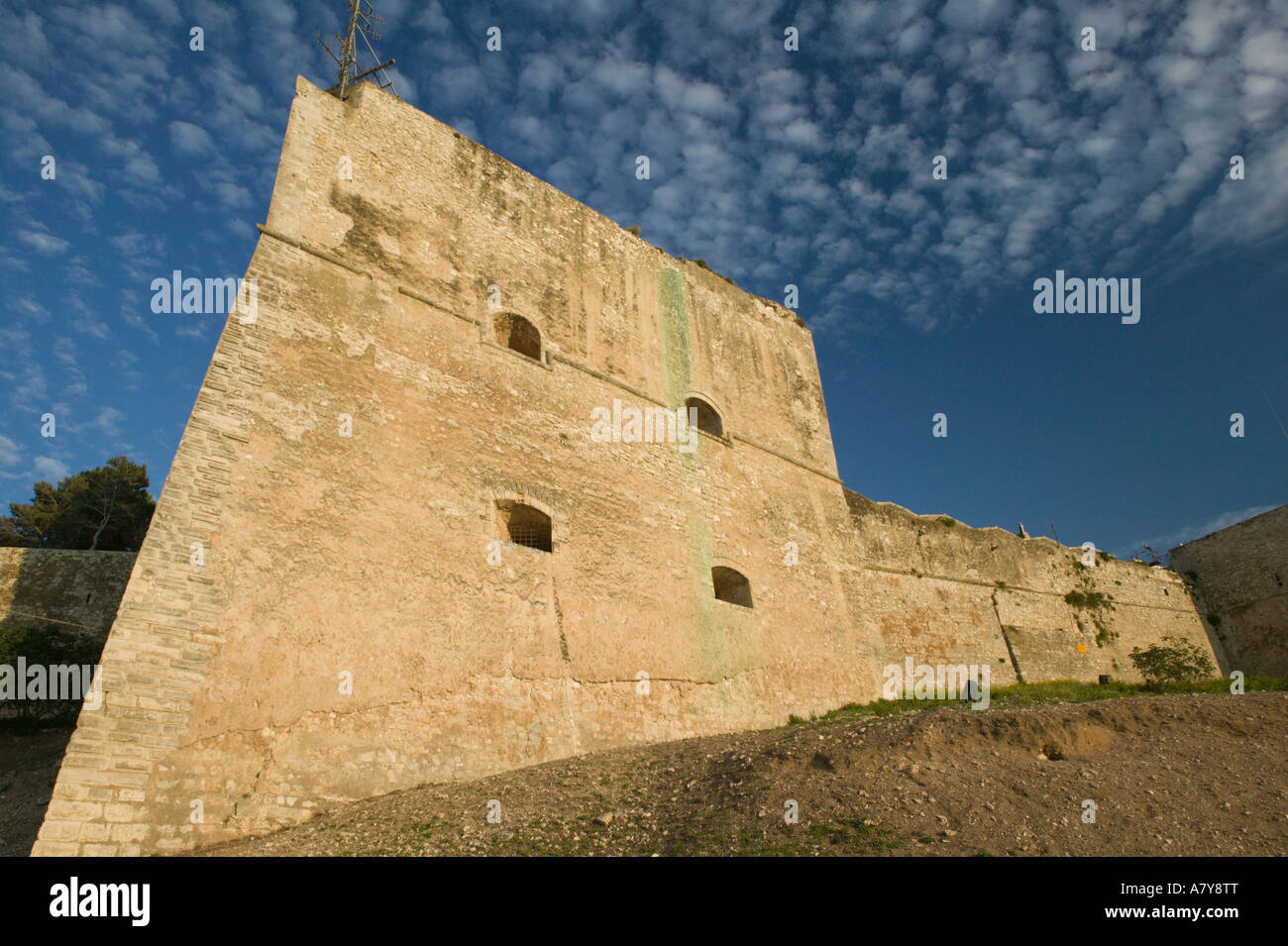 Italy, Puglia, Promontorio del Gargano, Vieste, Sunset View of the ...